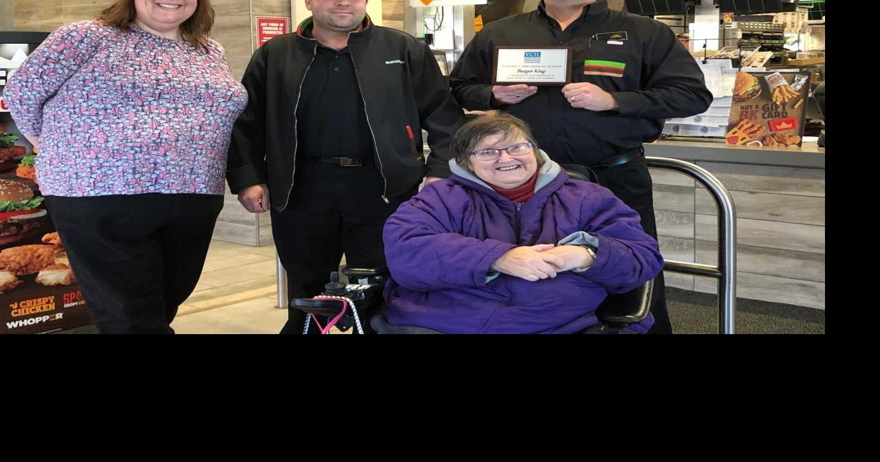 Burger King honored for accessibility | Business Vt Briefs | timesargus.com