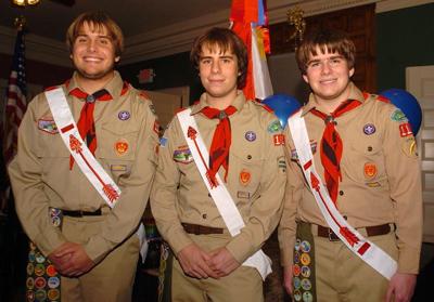 Three's a charm Triplets receive Eagle Scout badges | News | timesargus.com