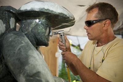 Man of the earth Sculptor turns 11 tons of marble into a Green Mt. Boy ...