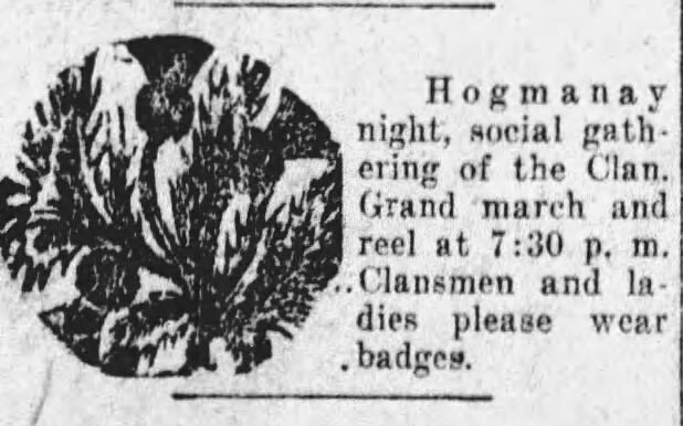 Remember When: When the Scots celebrated Hogmanay in Barr-ay | Weekend ...
