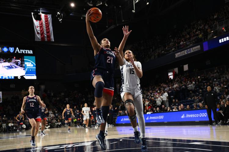 Sarah Strong, Azzi Fudd and top-ranked UConn roll past Georgetown 83-42 ...