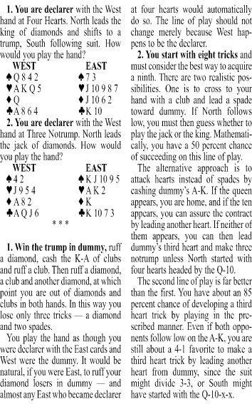 Bridge | Puzzles | timesargus.com