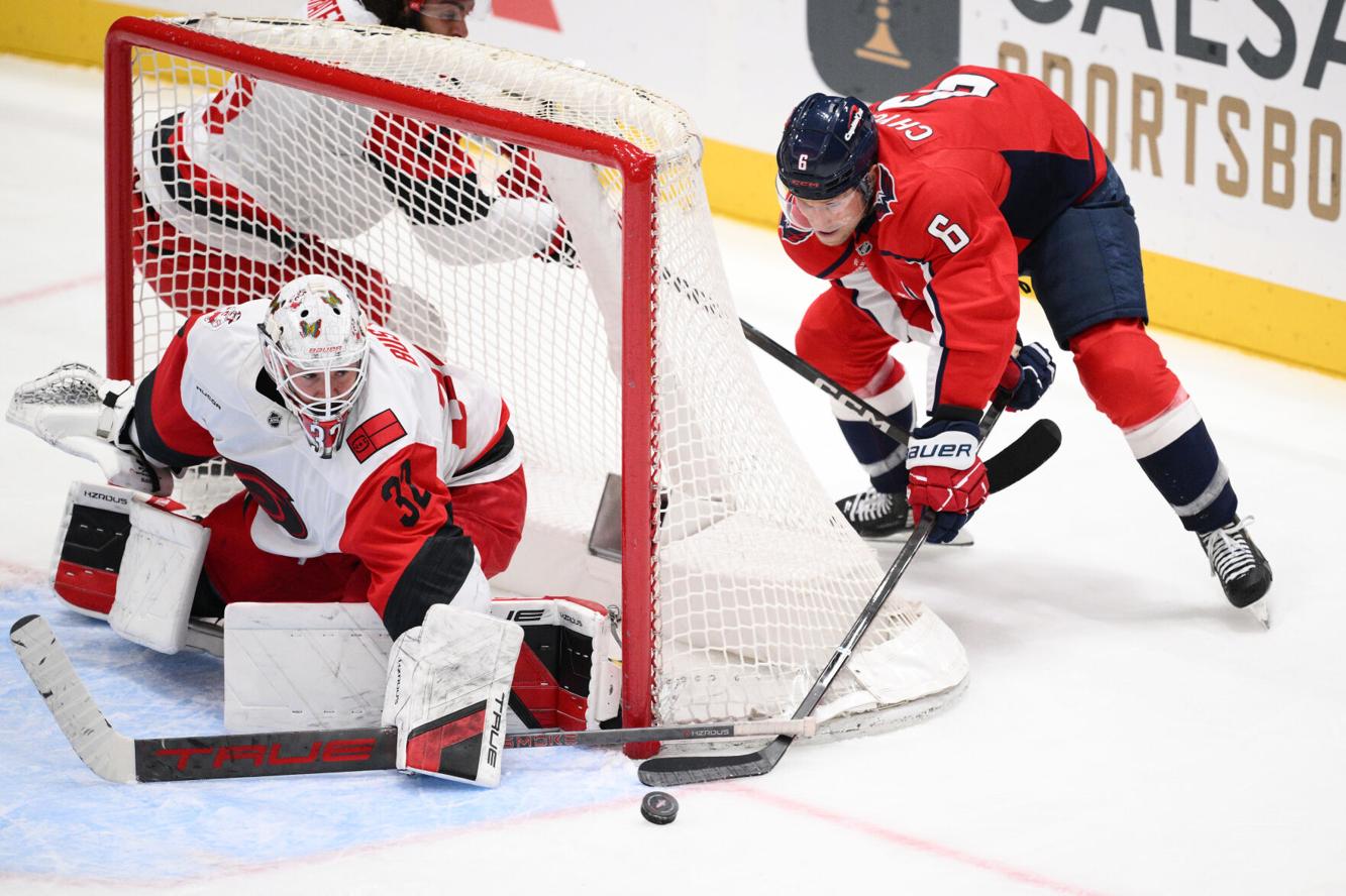 Bussi stops all three in shootout as Hurricanes edge Capitals 3-2 to ...