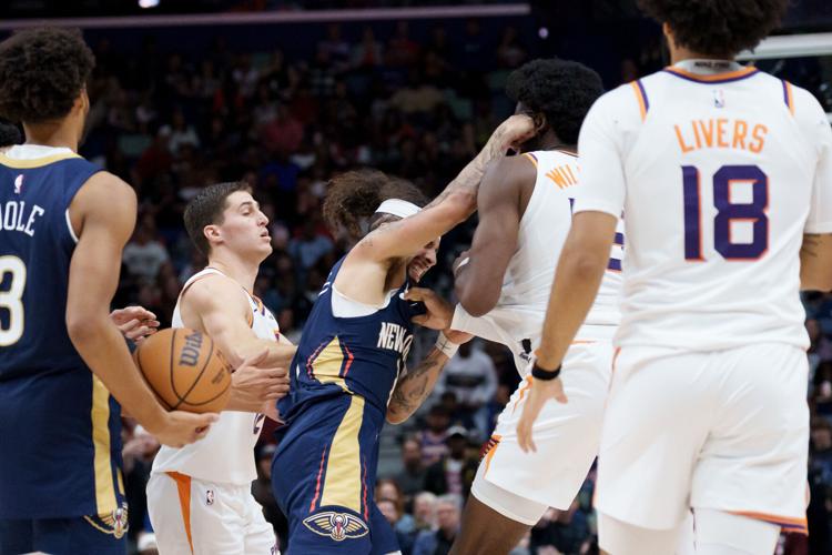 Pelicans guard Jose Alvarado and Suns center Mark Williams ejected after fight | Pro National ...