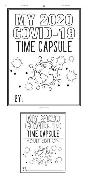 My 2020 Covid-19 Time Capsule For Adults | Pandemic 2020 | timesargus.com