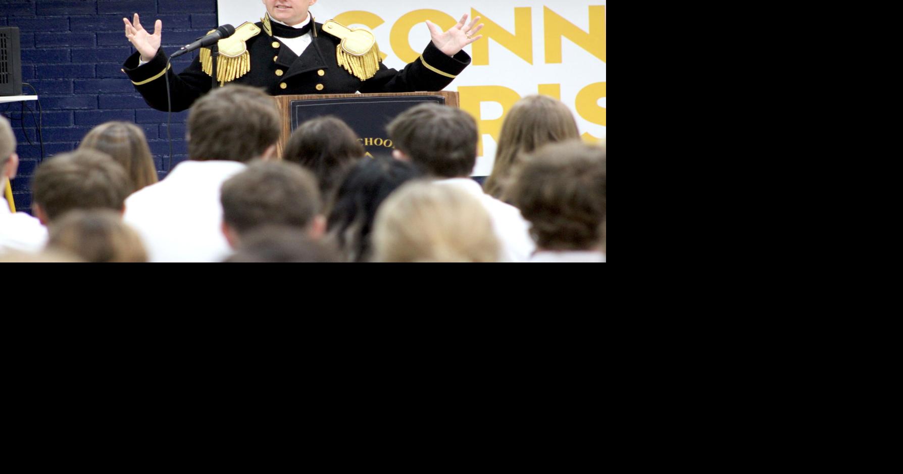 Commander Farrell comes home, shares career story with students | News ...