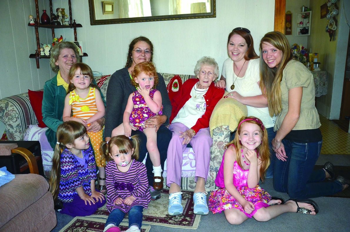 Family makes a great-great visit to 101-year-old Jessie Ramey ...