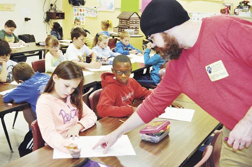 Shaping skills Local artist shares talent with elementary students ...