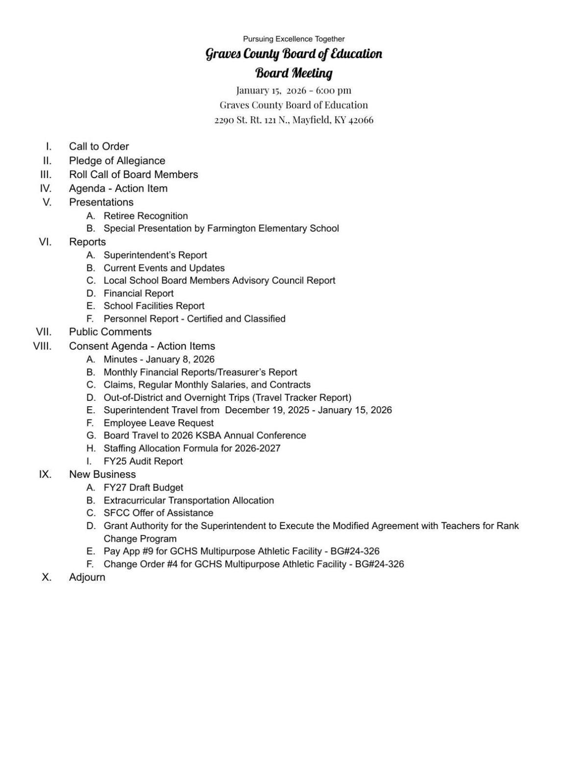 Graves County Board of Education to hold Thursday meeting | Community ...