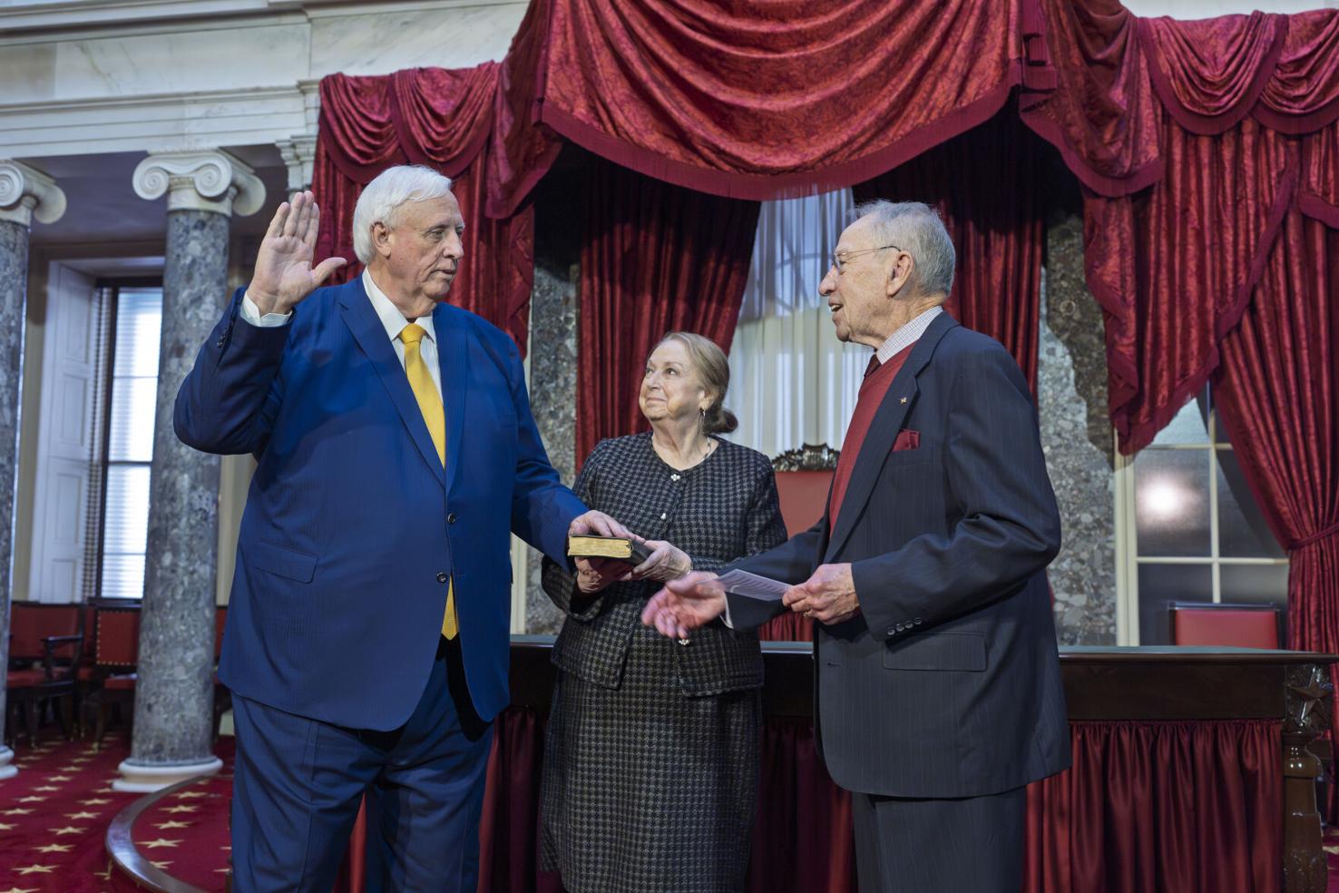 Senator Jim Justice was sworn in on Tuesday. The next day, he skipped ...