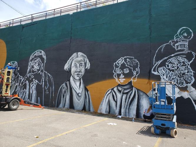 Historical figures coming to life on Palatine Park mural | Local News ...