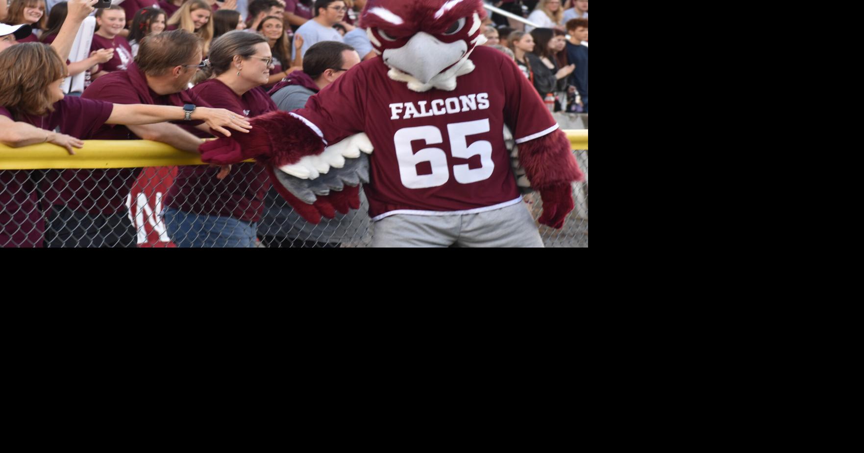 Fairmont State cracks open newly-redesigned mascot, Freddie the Falcon ...