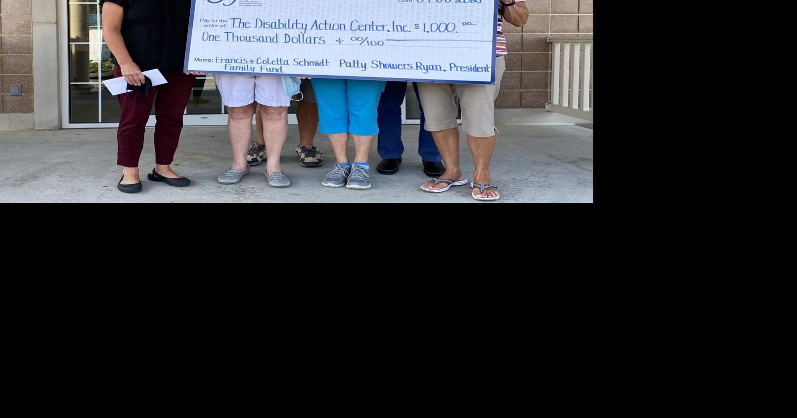 Family donates $1,000 to Disability Action Center | Life | timeswv.com