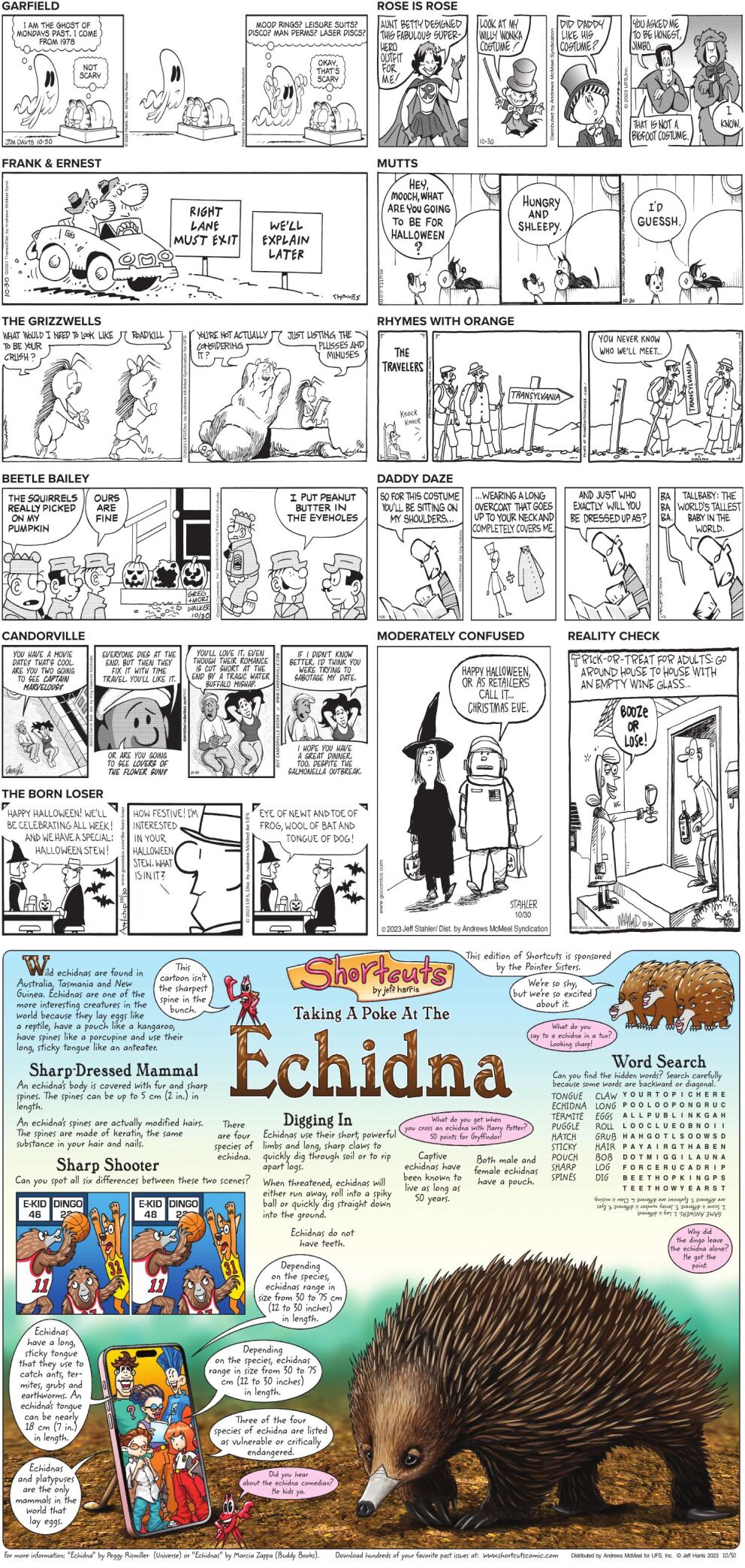 Monday, October 30, 2023 Comics and Puzzles | Daily Comics | timeswv.com