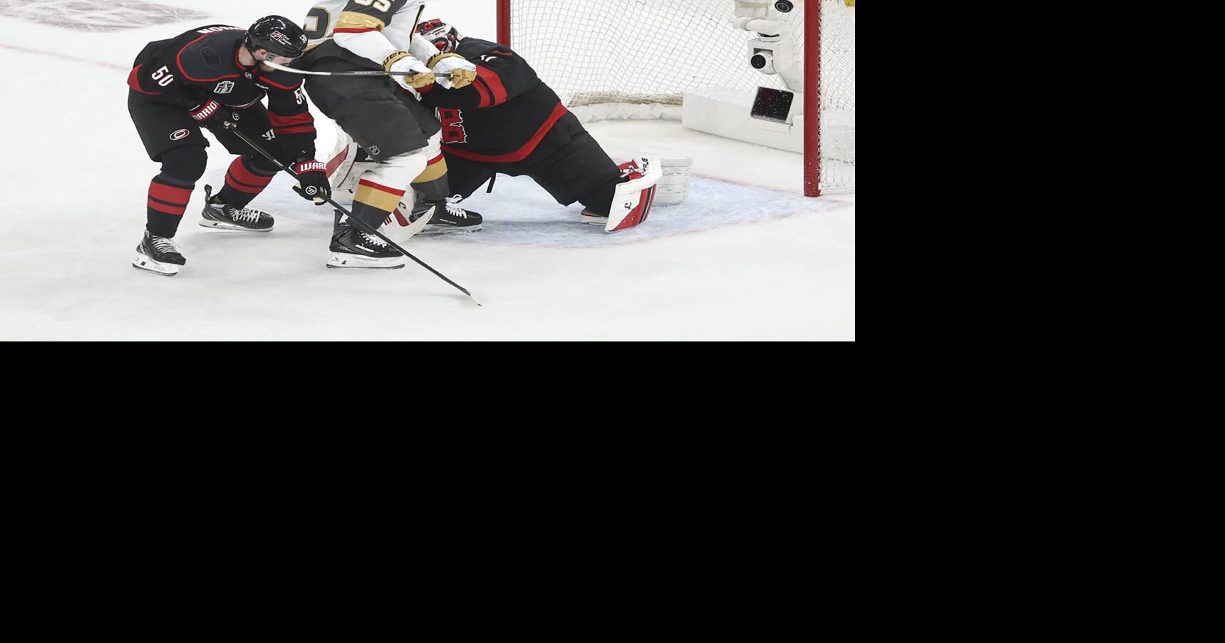 Hurricanes squander fast start, fall to Golden Knights in Game 1 of ...
