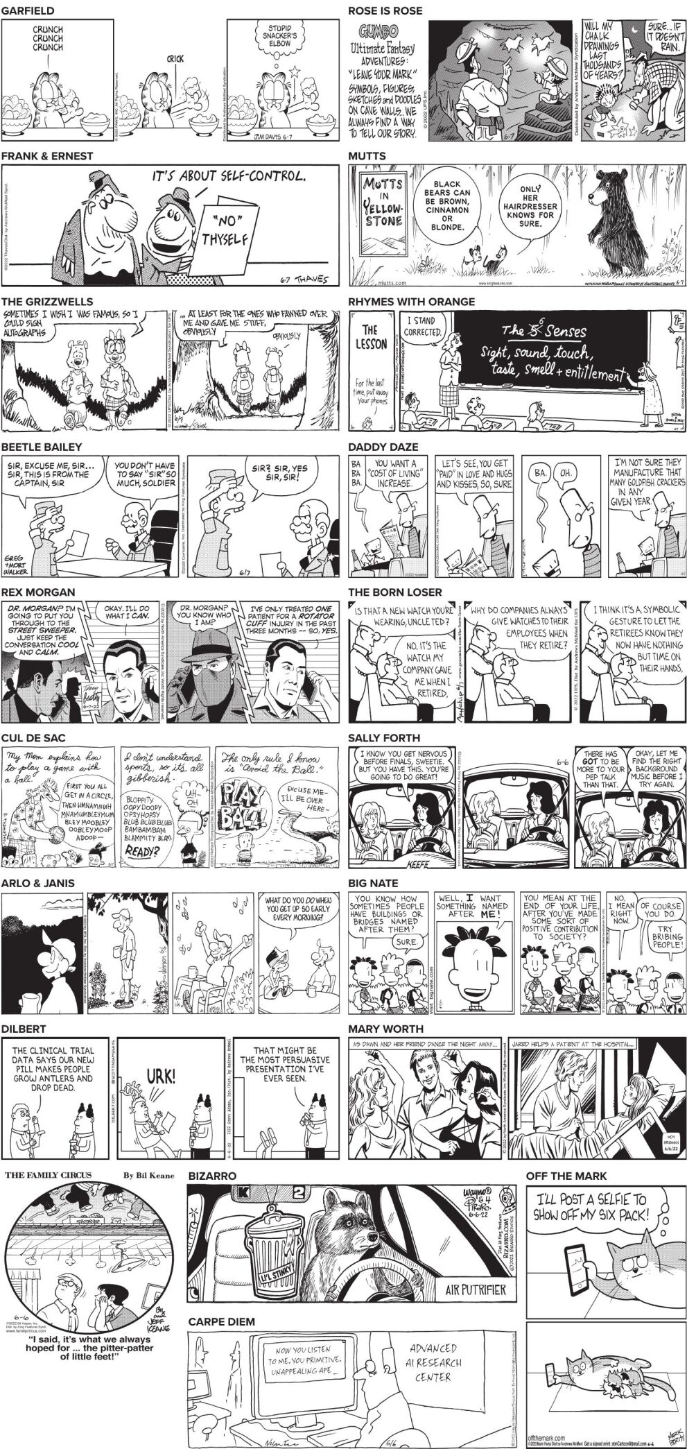 Tuesday, June 7, 2022 Comics and Puzzles | Daily Comics | timeswv.com