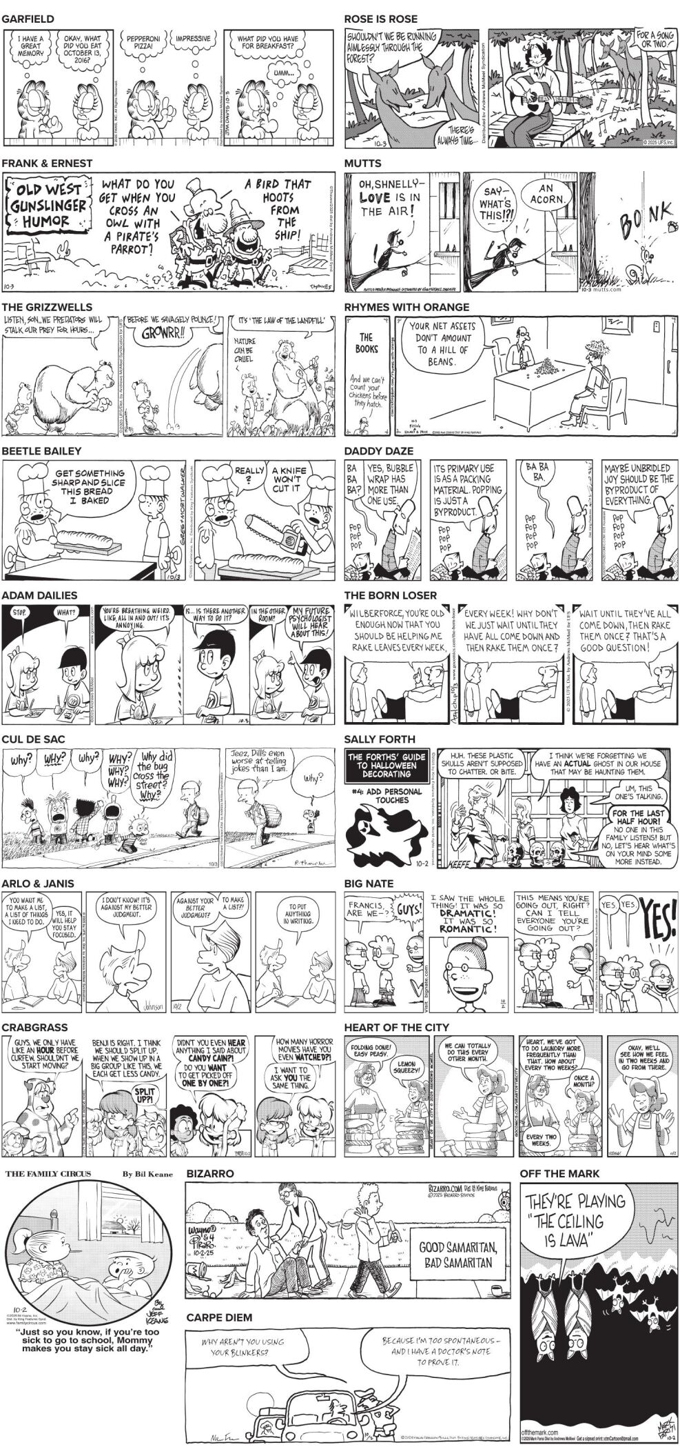 October 3 2025 Comics.pdf | | timeswv.com