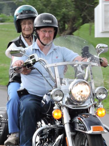 98-year-old Renata Julian enjoys first motorcycle ride | News | timeswv.com