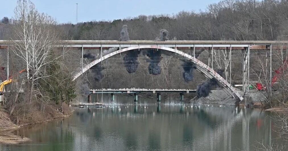 Fairmont White Hall Bridge imploded | Local News | timeswv.com