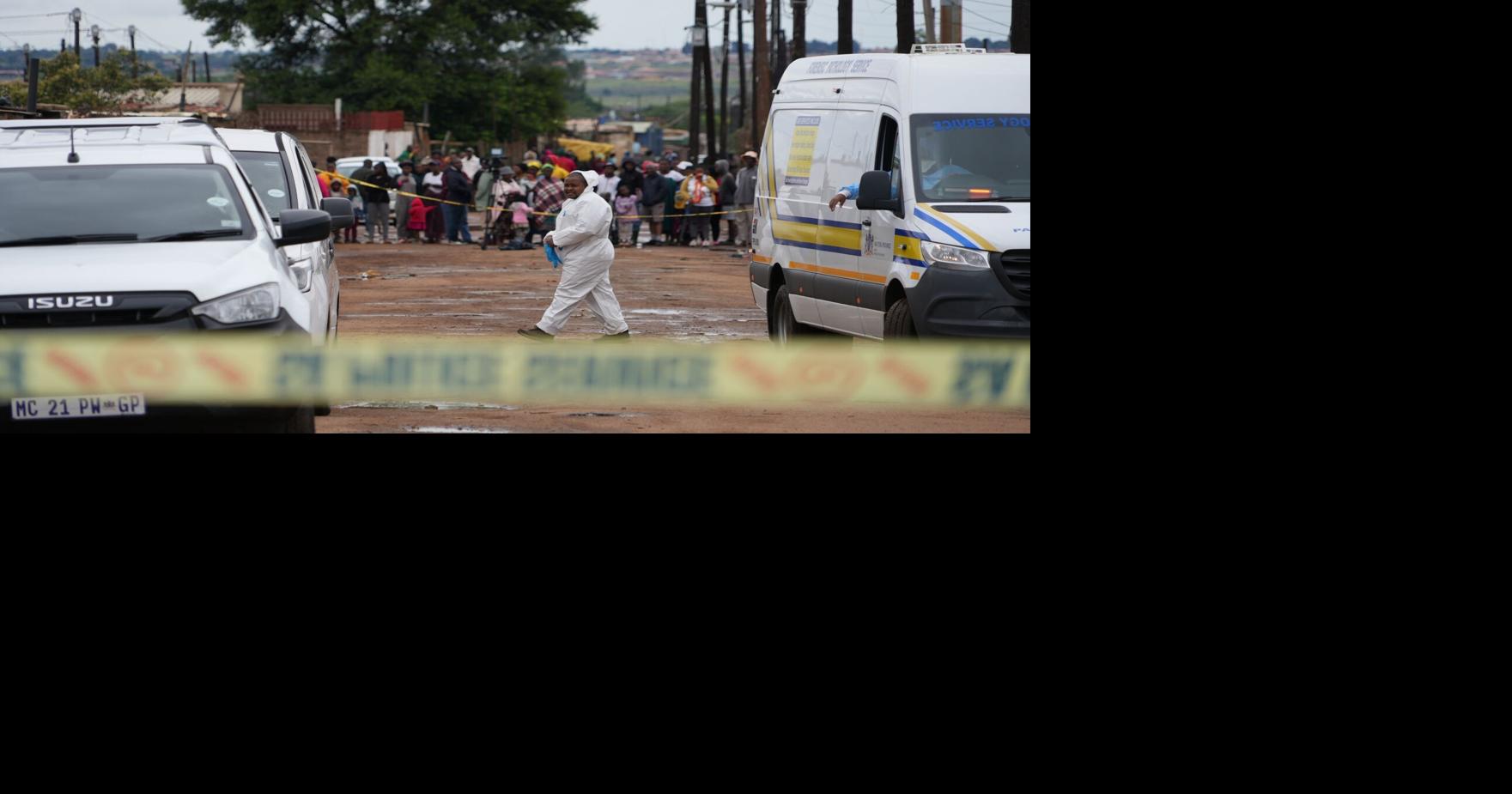 South African police continue arrests after mass shooting at a pub ...