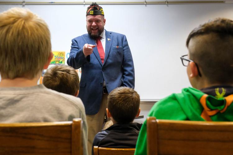 Blackshere Elementary students learn about Veterans Day with veteran visit | Local News ...