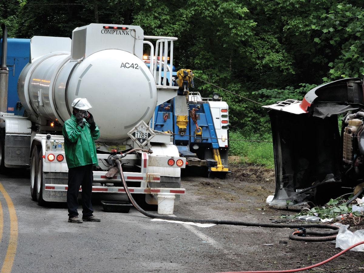 Hydrochloric acid spill closes roadway: PHOTOS | News | timeswv.com
