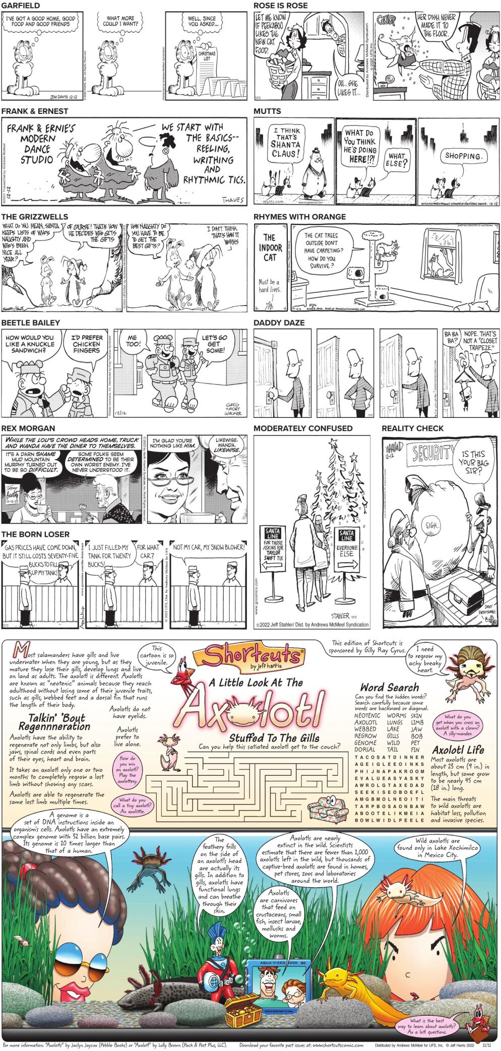 Monday, December 12, 2022 Comics and Puzzles | Daily Comics | timeswv.com