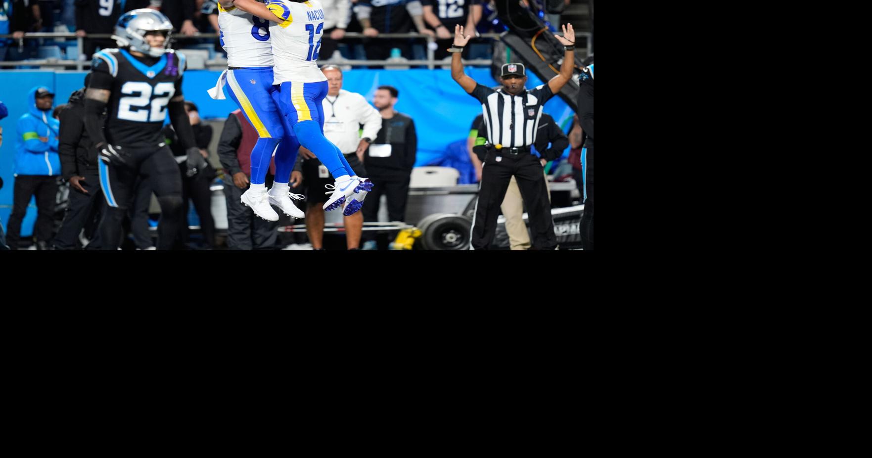 Stafford's late TD pass to Parkinson lifts the Rams past the Panthers ...