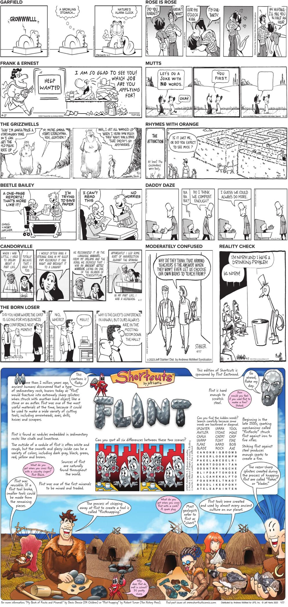 Monday, April 17, 2023 Comics and Puzzles | Daily Comics | timeswv.com