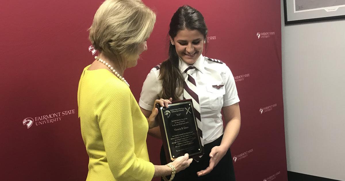 Victoria Grace recognized as FSU’s first female private pilot | News ...
