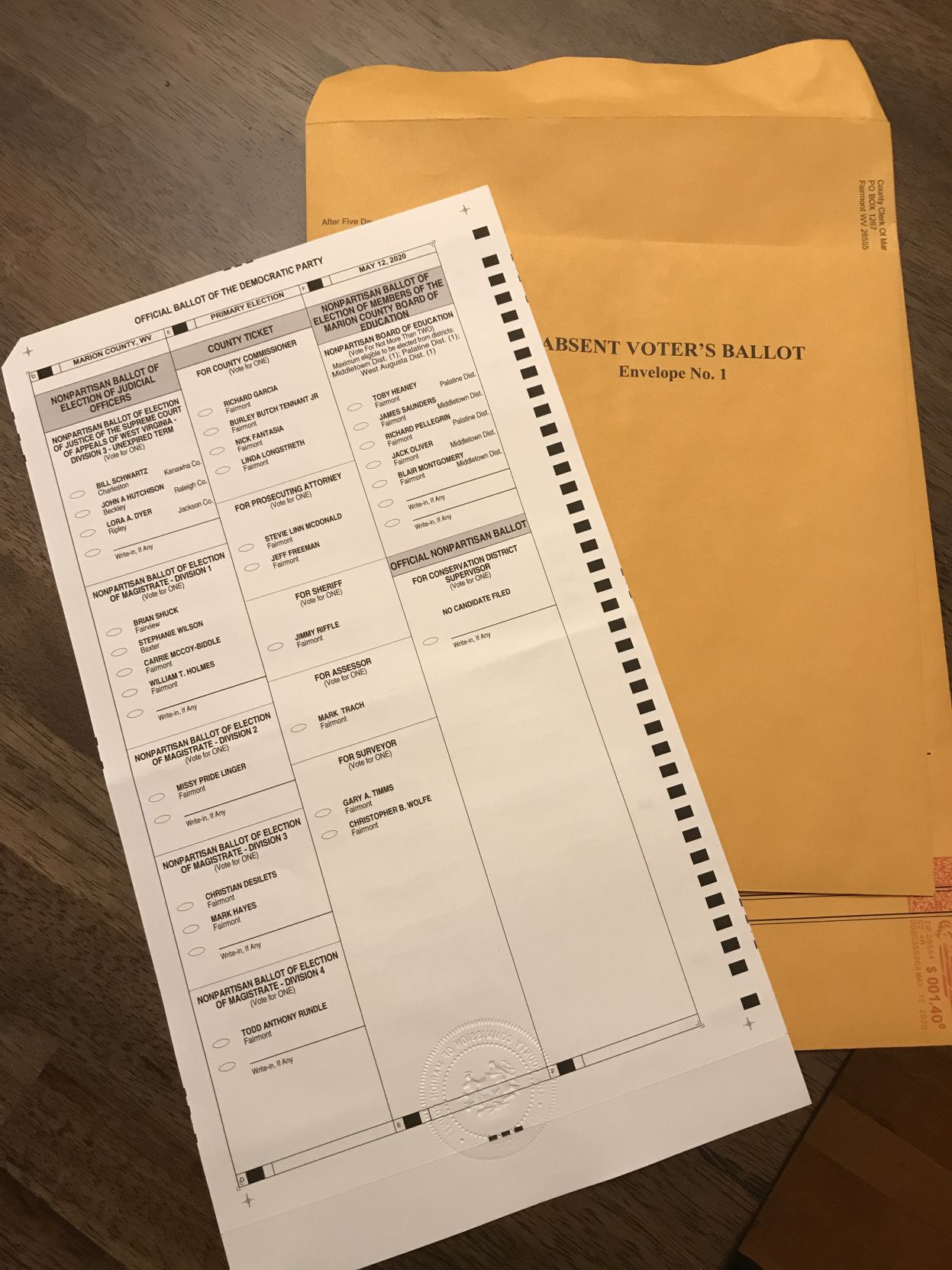 Democratic senatorial candidate left off ballot in Mingo County during ...