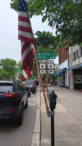 Chamber to exchange wooden flag poles for aluminum | Local ...