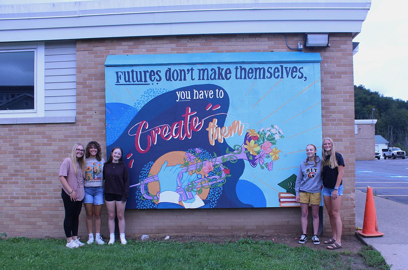 Class of 2024 leaves mural as parting gift to Wellsboro High School ...