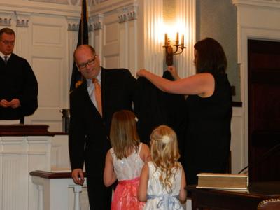 Dalton swears in Wheeler as judge | News | tiogapublishing.com