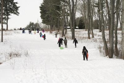Sled down the hill at the Pithole Cabin Fever Party | News ...