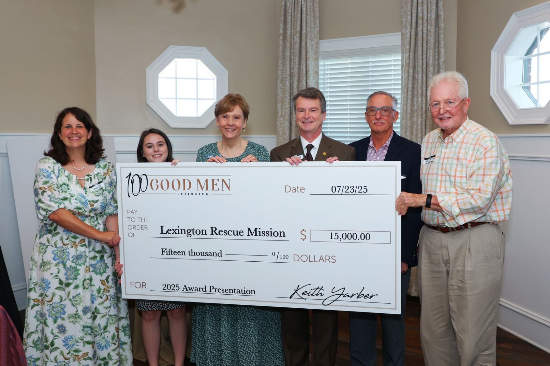 100 Good Men Luncheon Donation Presentation | Photo Galleries ...