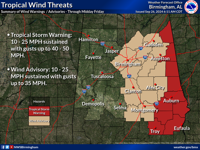 UPDATE: Hurricane Helene brings potential wind threats, flash flooding ...