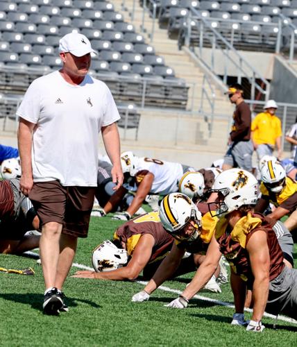 Wyoming head coach Jay Sawvel gets Cowboys refocused