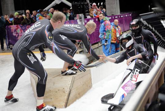 Photos: U.S., Jamaican bobsled