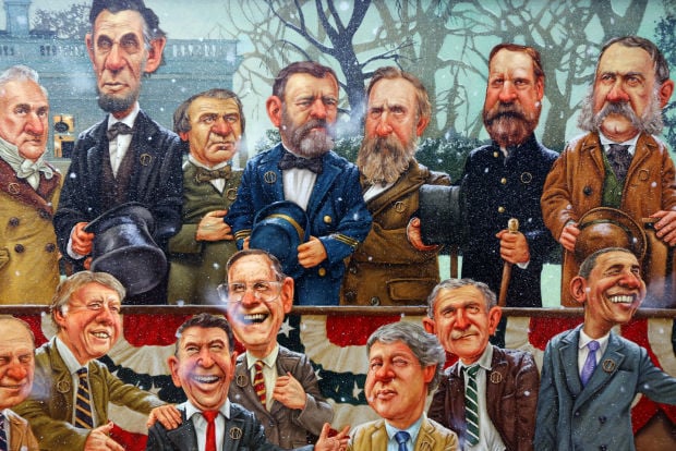 Painting history: Casper artist creates portrait featuring all of the U ...