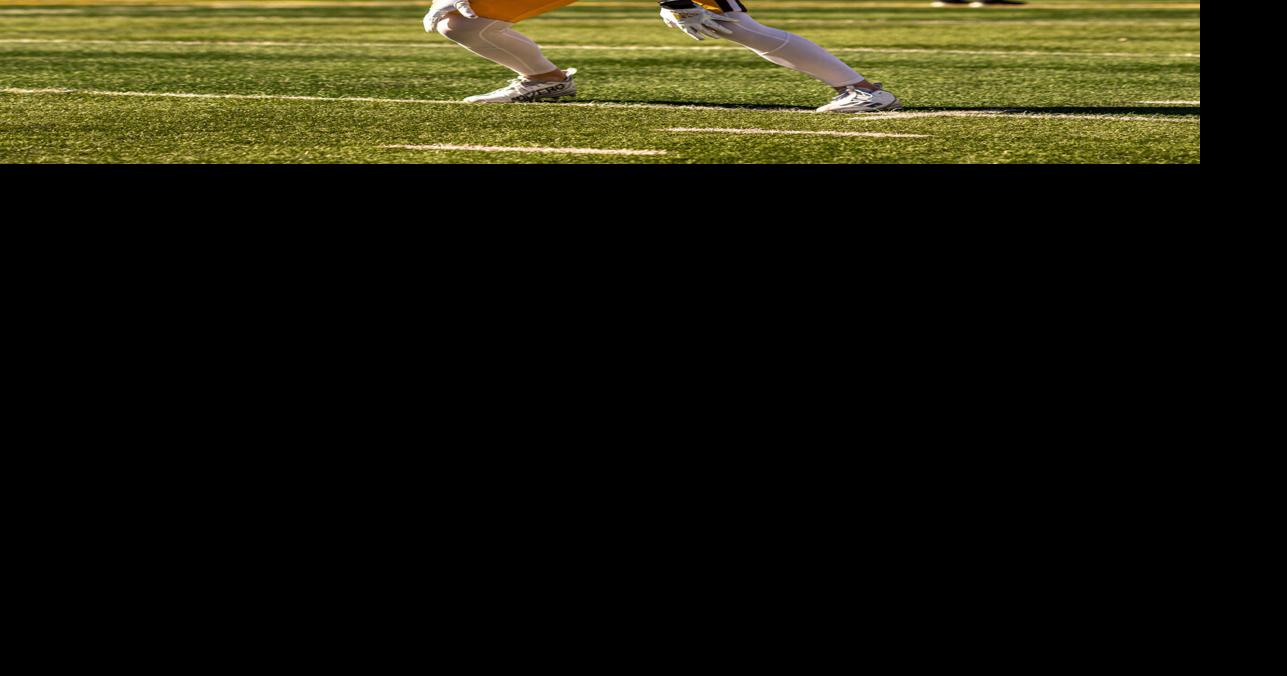 Connor Shay making his move at middle linebacker with Easton Gibbs ...