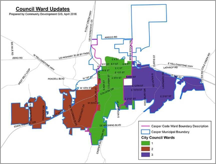 Know your Casper City Council wards
