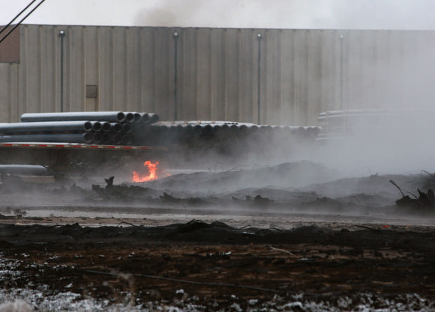 Update: Fire near Casper burns 8 million pounds of plastic pipe [Video]