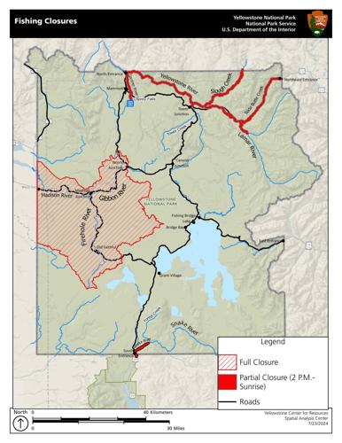 Yellowstone closes additional rivers to fishing