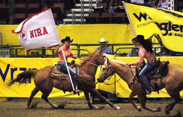 Flag carriers master horsemanship to honor CNFR sponsors