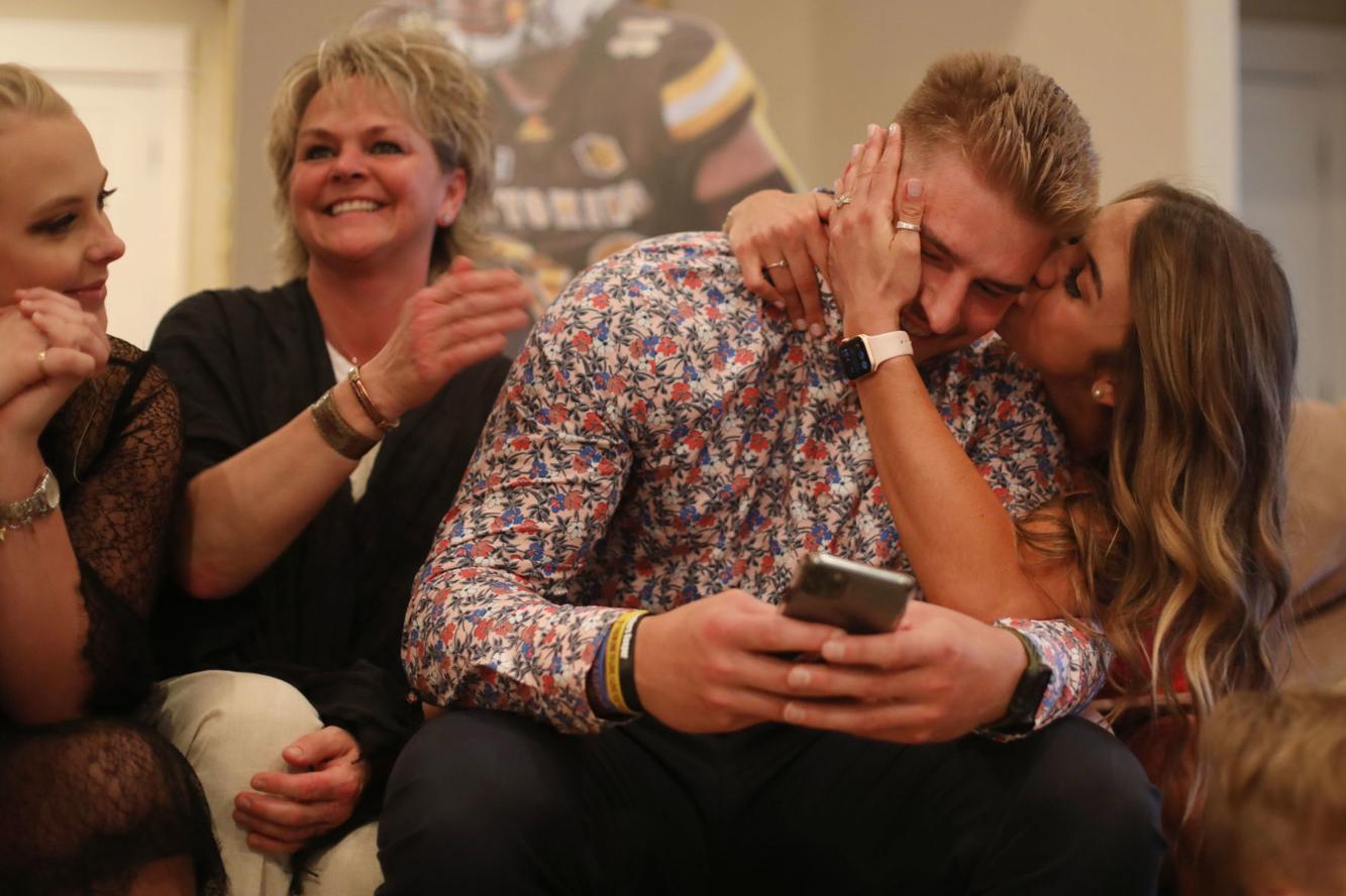 Photos: Logan Wilson celebrates being drafted by Cincinnati Bengals