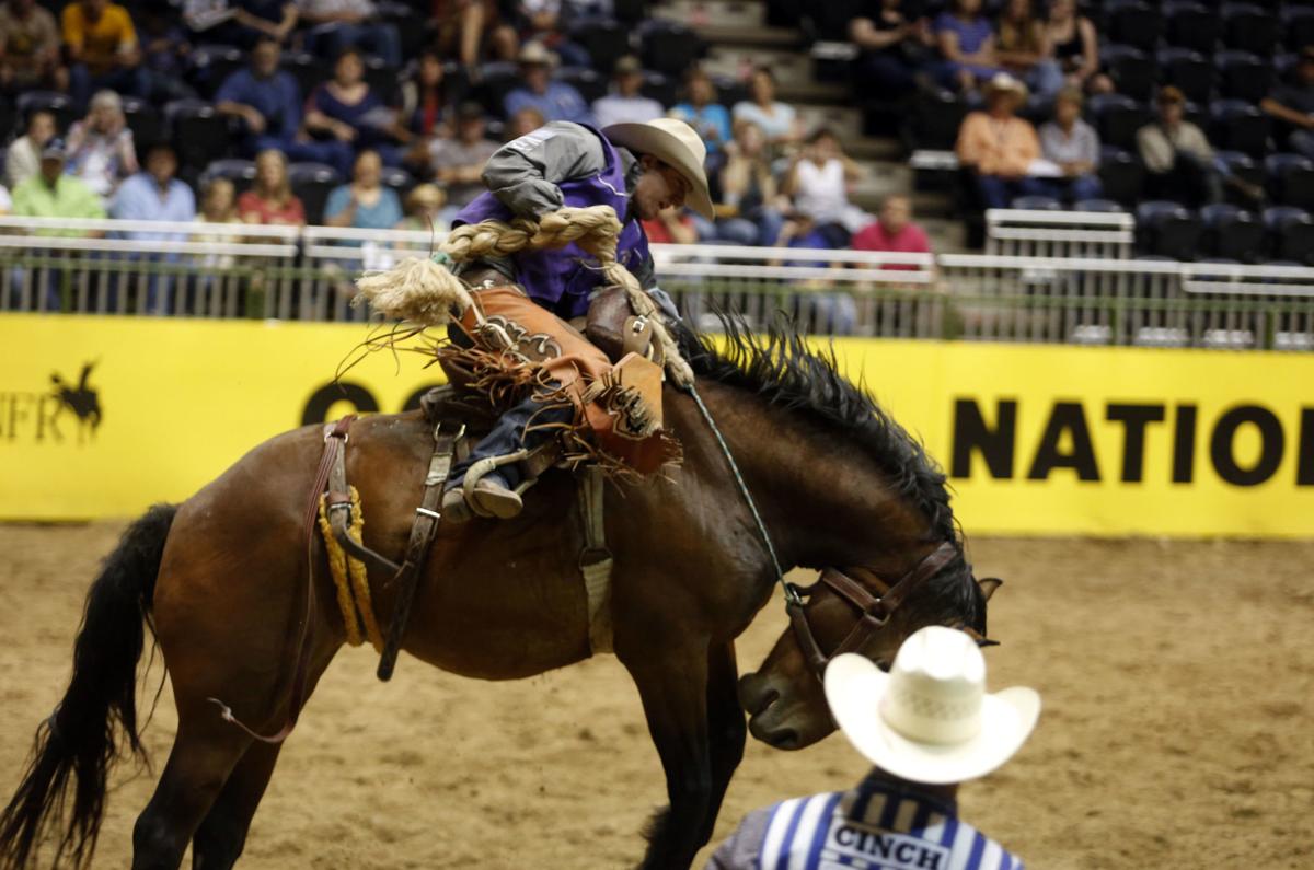 Horses rule in saddle bronc at Sunday CNFR as Dahm, Centoni share lead