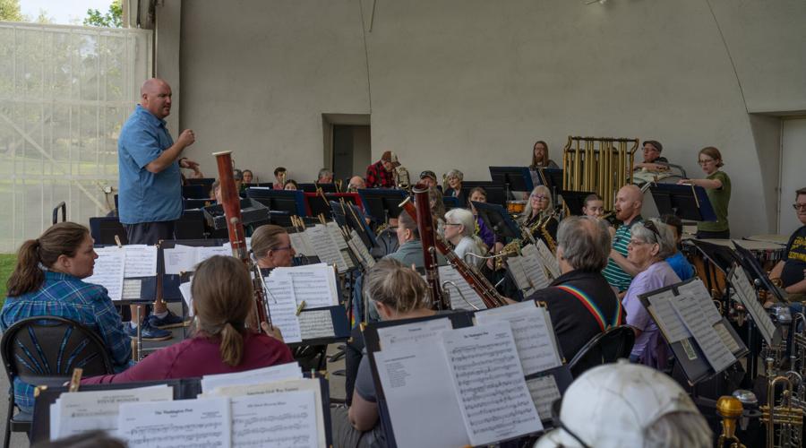 Casper Municipal Band rehearses for the community