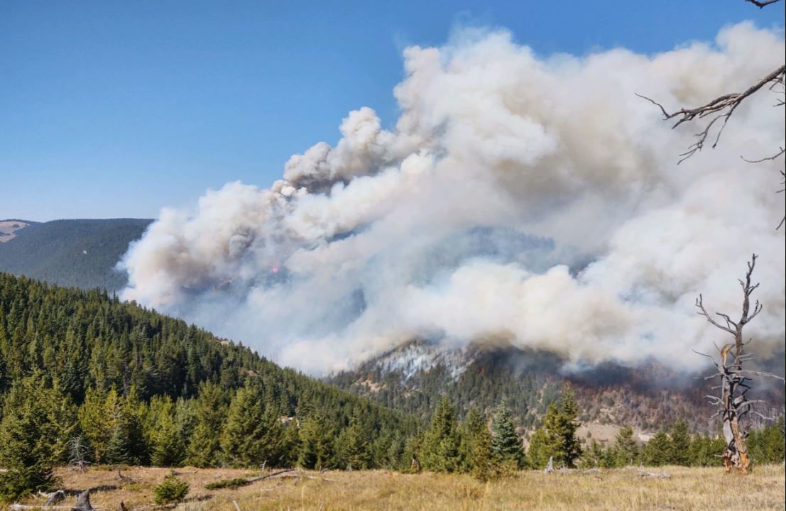 Ten inches of snow have fallen on the Crater Ridge Fire — but it's not ...