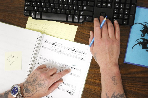 Wyoming prisoner finds purpose in translating sheet music into Braille notation